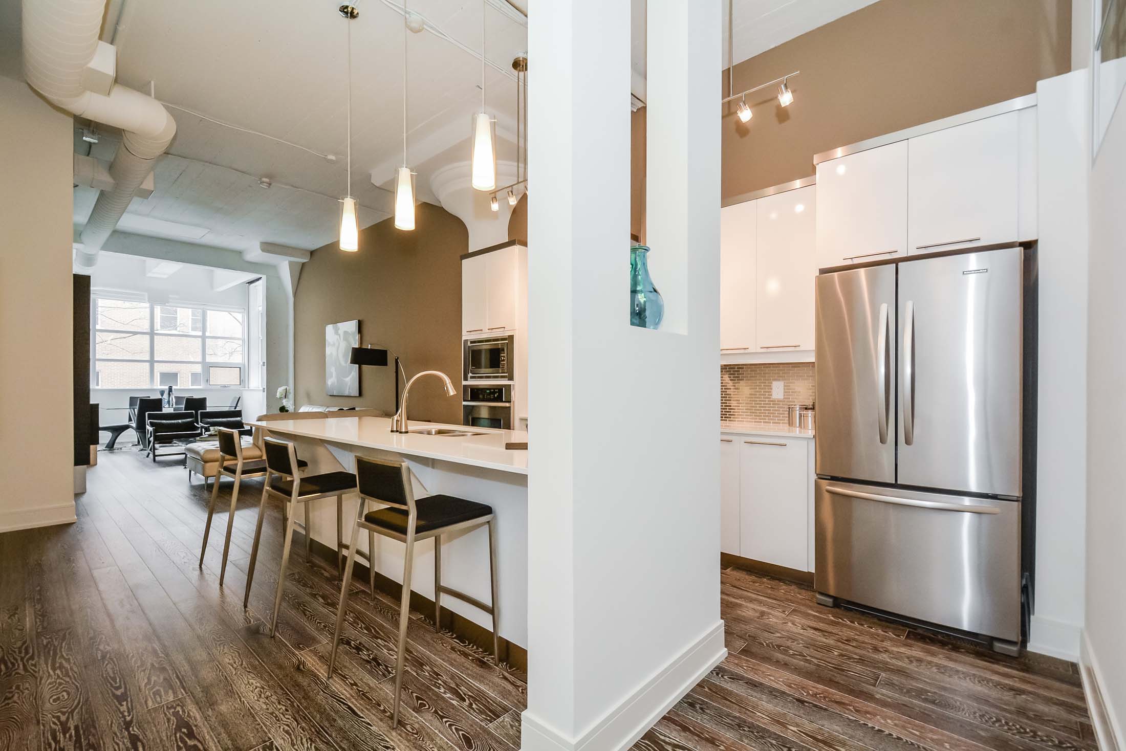 Arrow Lofts White Kitchen - Auburn Developments